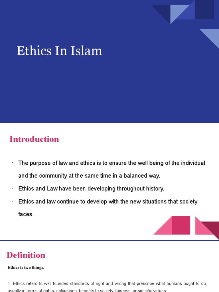 Ethics in Islam | PDF | Muhammad | Morality