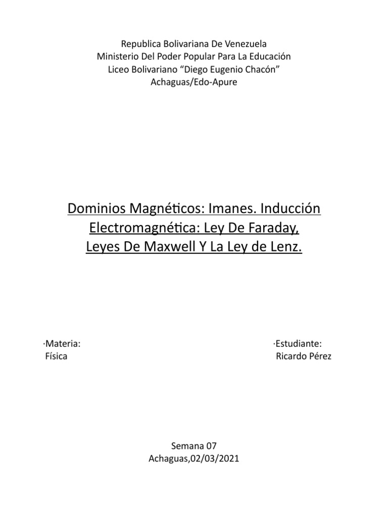 Dominios Magnéticos | PDF | Imán | Magnetismo
