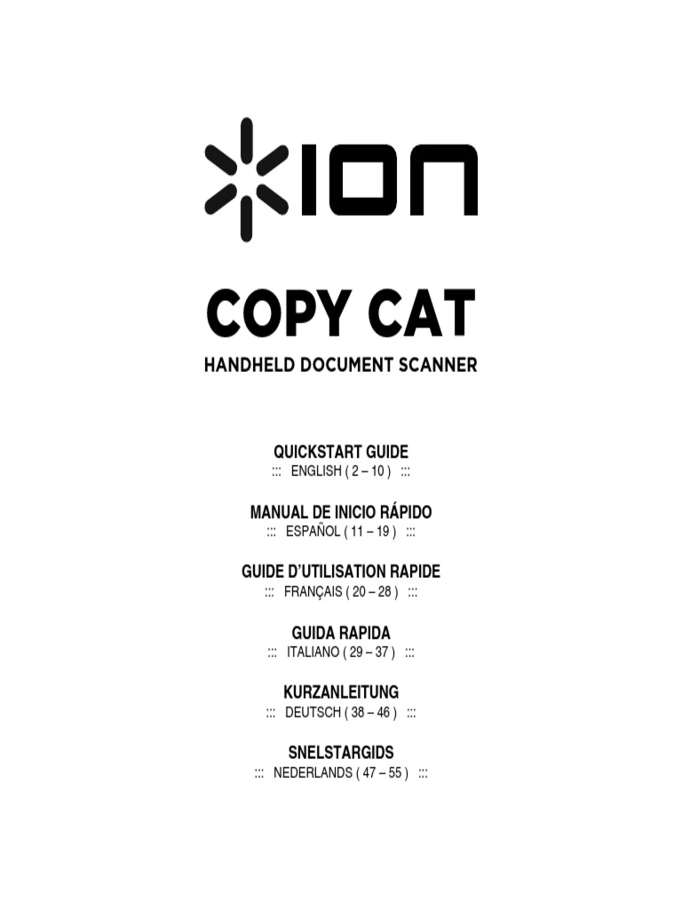 Ручной сканер Ion COPY CAT | PDF | Optical Character Recognition ...