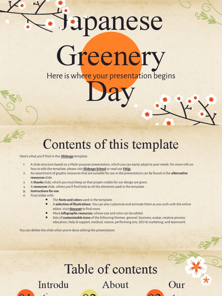 Japanese Greenery Day by Slidesgo | PDF | Planets | Solar System