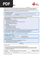 BLS Skills Checklist | PDF | Cardiopulmonary Resuscitation | Medical ...