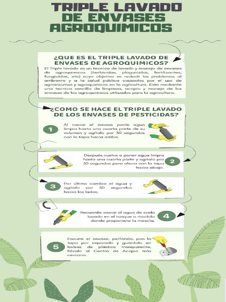 Triple Lavado de en Envases de Sustancias Quimicas | PDF