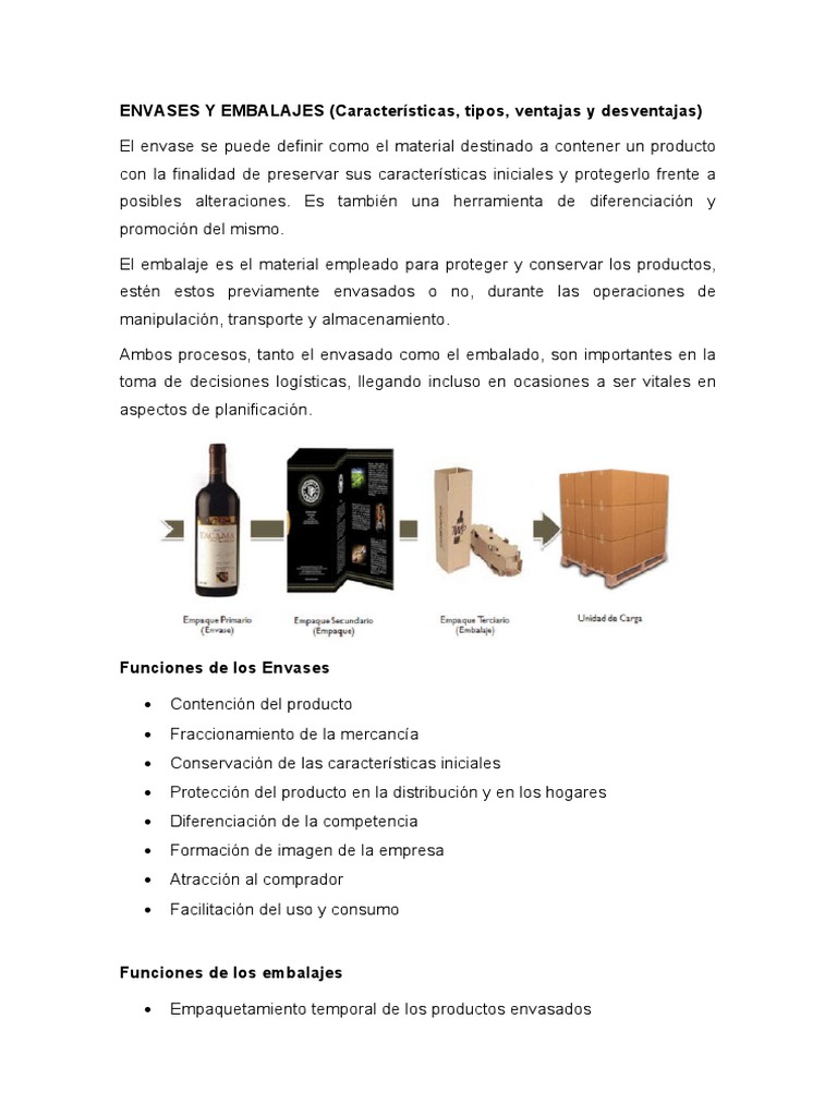 Envases y Embalajes | PDF | Producto (Negocio) | El plastico