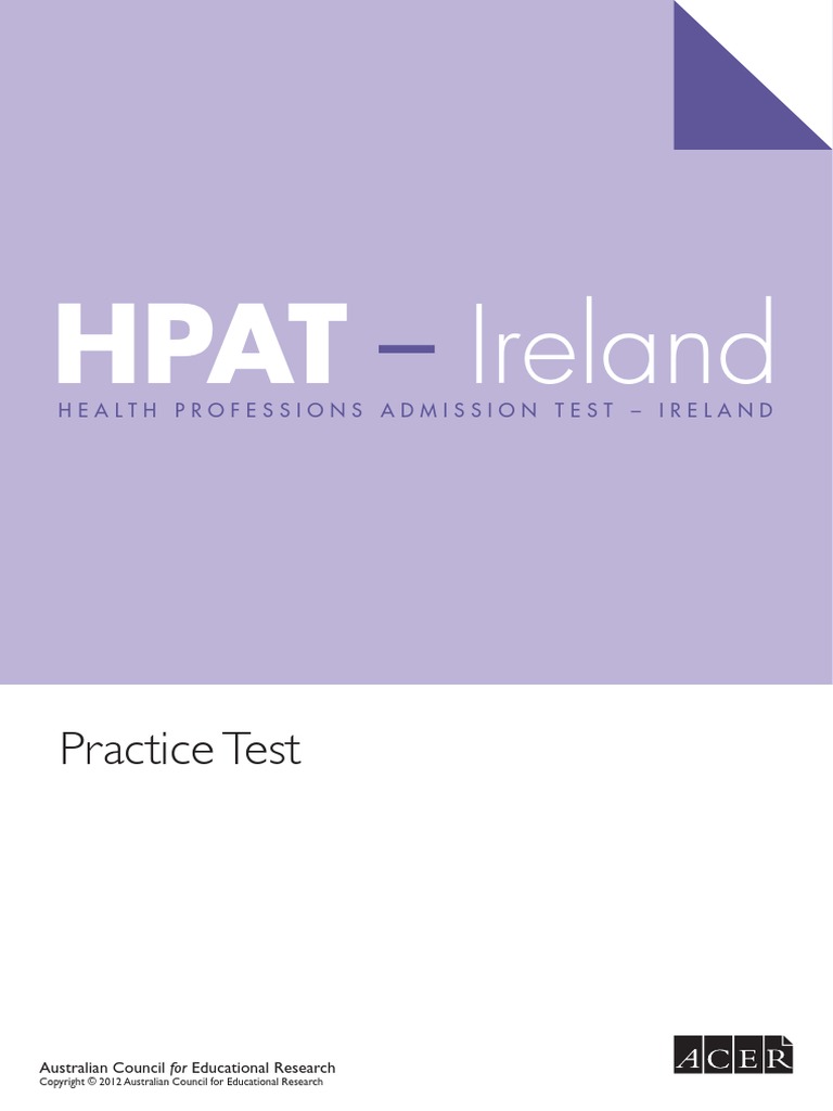Hpat Ireland Practice Test | PDF | Legume | Cholesterol
