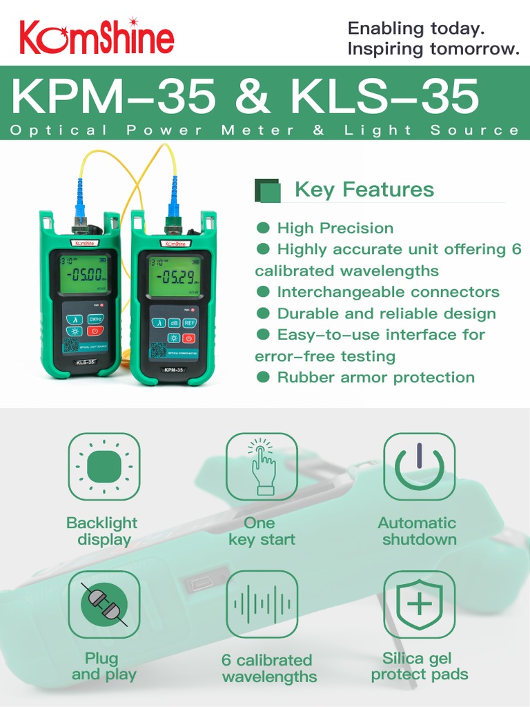 KPM-35 & KLS-35: Key Features | PDF | Electromagnetic Radiation | Optics