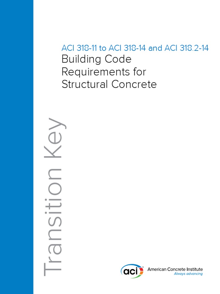 Building Code Requirements For Structural Concrete: ACI 318-11 To ACI ...