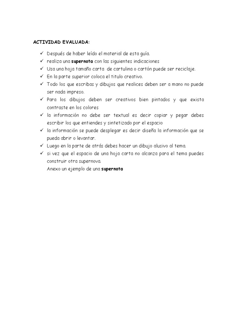 Super Nota | PDF