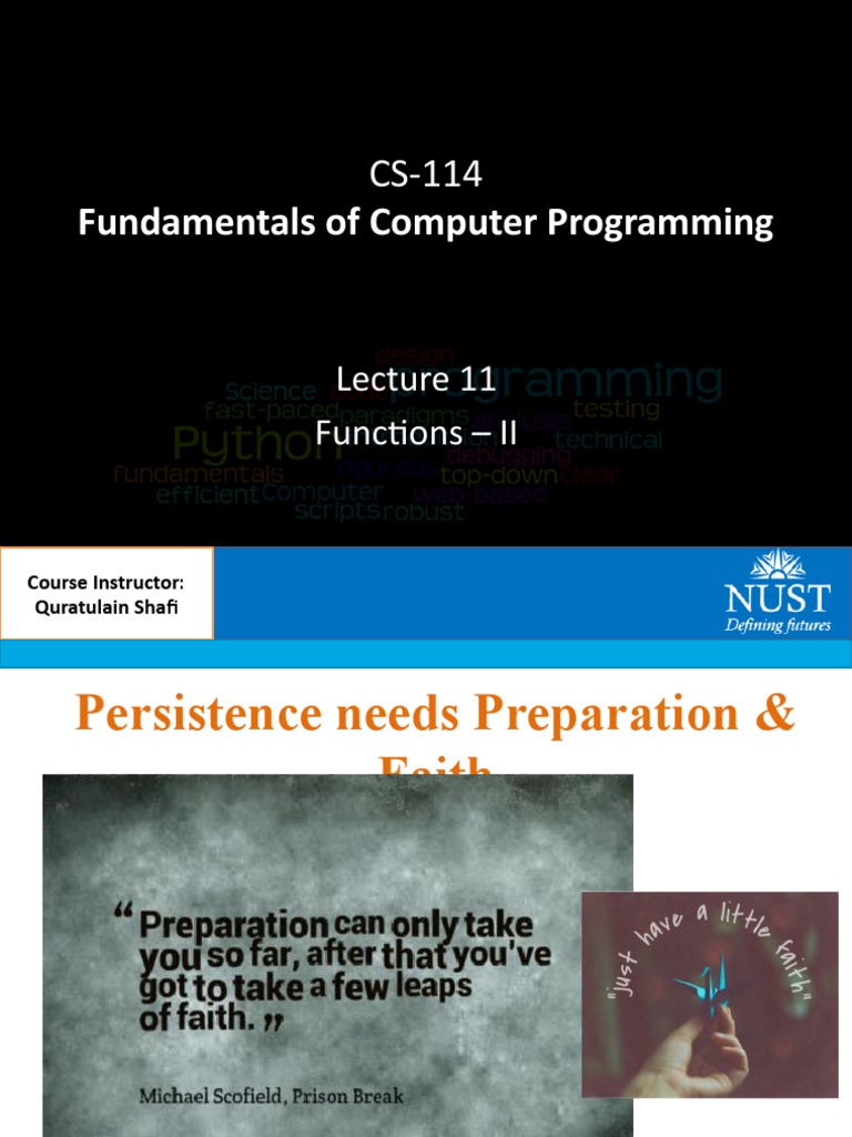 Fundamentals Of Computer Programming Functions Ii Pdf Parameter Computer Programming