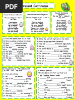 Taller Present Continuous - 5202 | PDF | Grammar | Linguistics