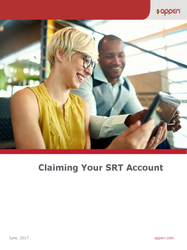 Claiming Your SRT Account: June, 2017 | PDF | Email Address | Login