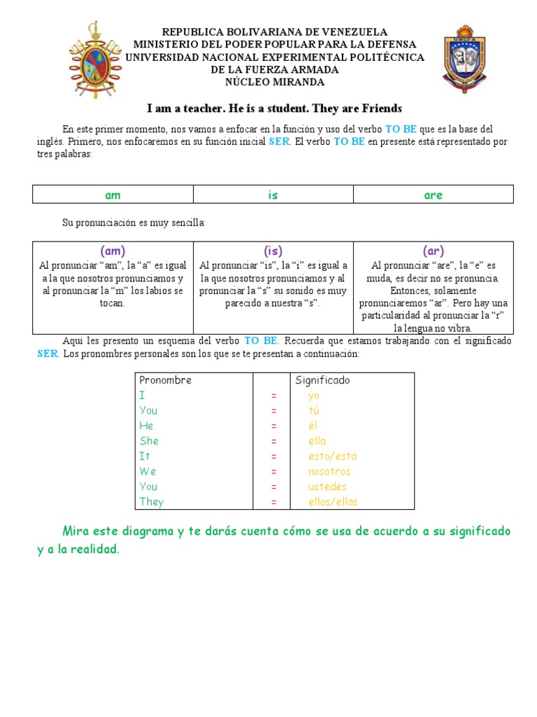 Guía Unidad #1. Inglés 1 y 2 | PDF | Plural | Puntuación