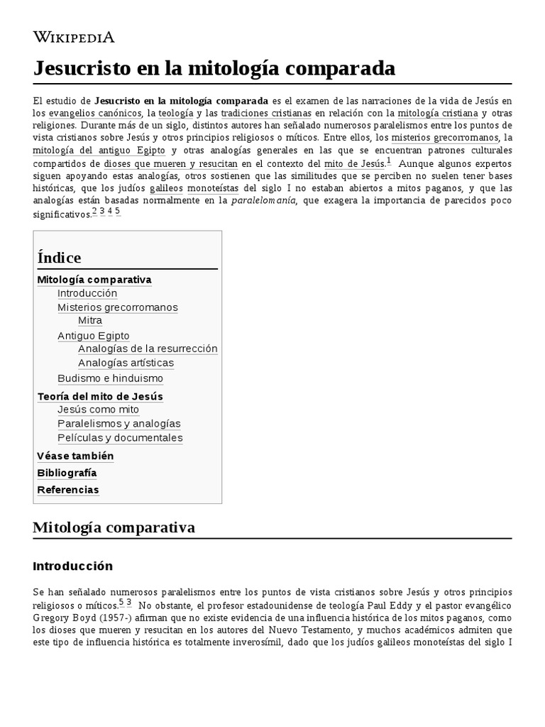 Jesucristo en La Mitología Comparada | PDF | Religiones mediterráneas antiguas | Religiones ...
