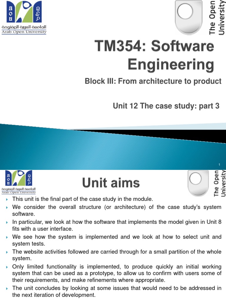 TM354-Unit12 Lecture Slides | PDF | Class (Computer Programming) | Data Type