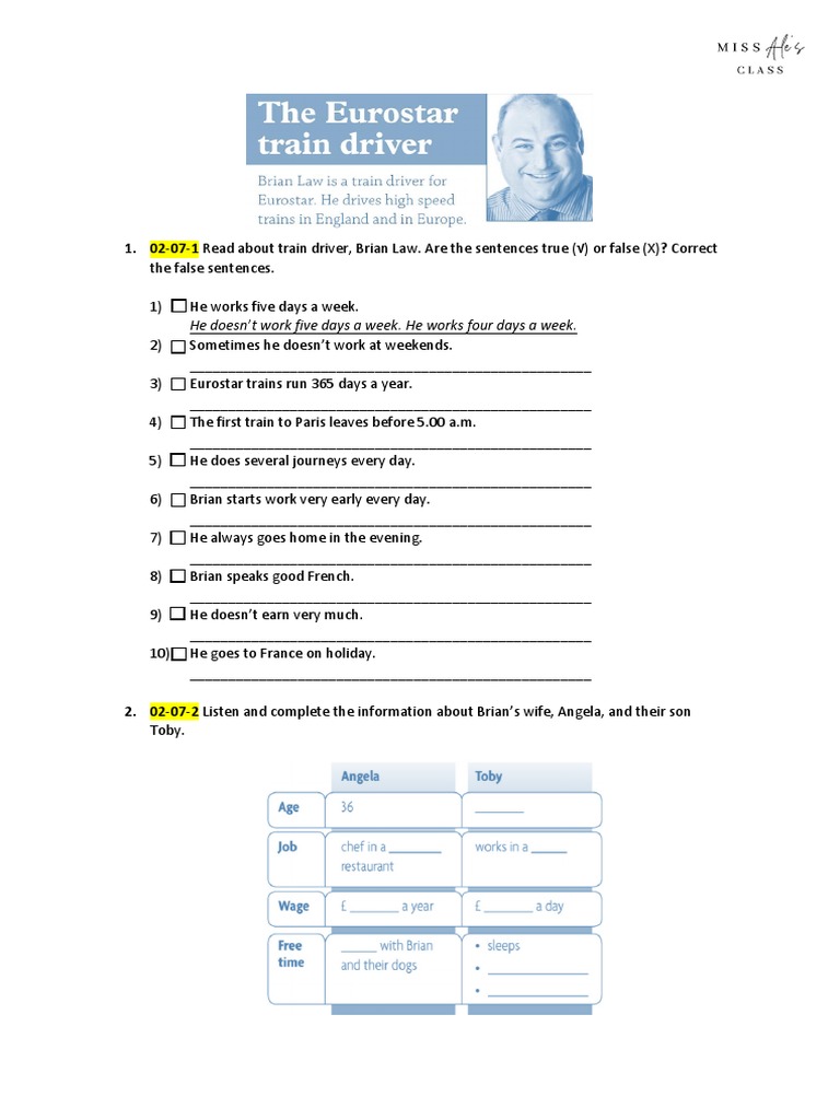 Eurostar Train Driver Brian Law's Profile | PDF