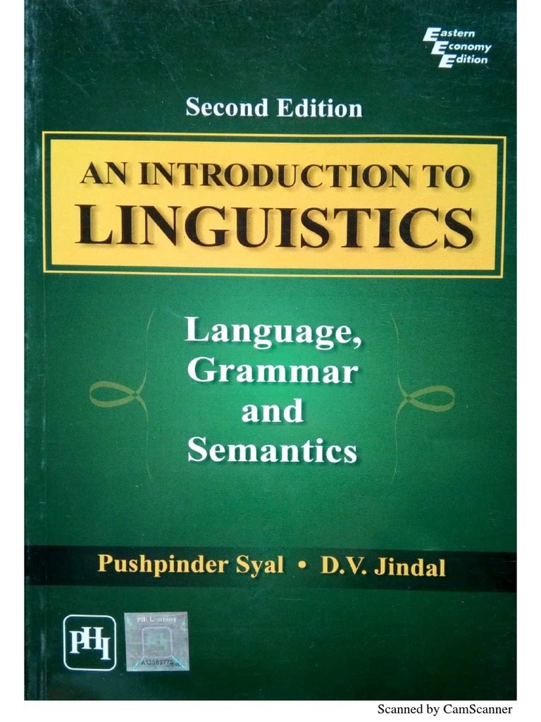 An Introduction To Linguistics - Language, Grammar and Semantics | PDF | Cognitive Science ...