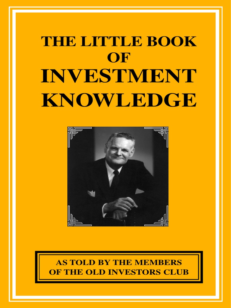 The Little Book of Investment Knowledge | PDF | Stock Market Index ...
