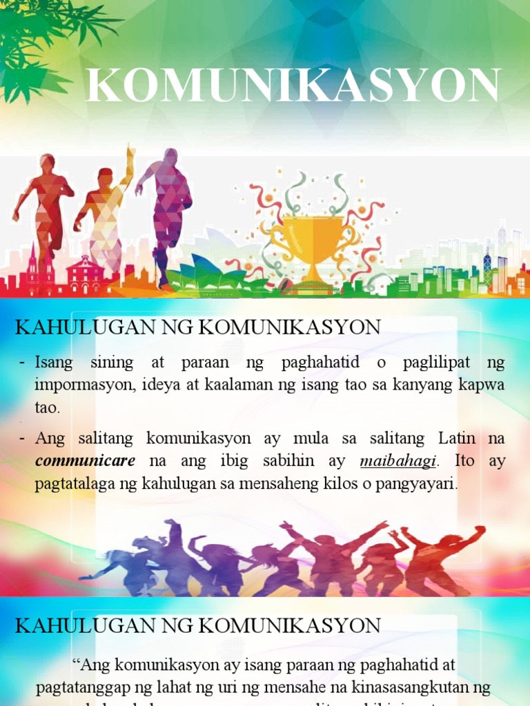 Filipino 1 Week 6 Komunikasyon | PDF