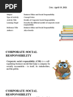 Corporate Social Responsibility Notes Module 1 | PDF | Corporate Social ...