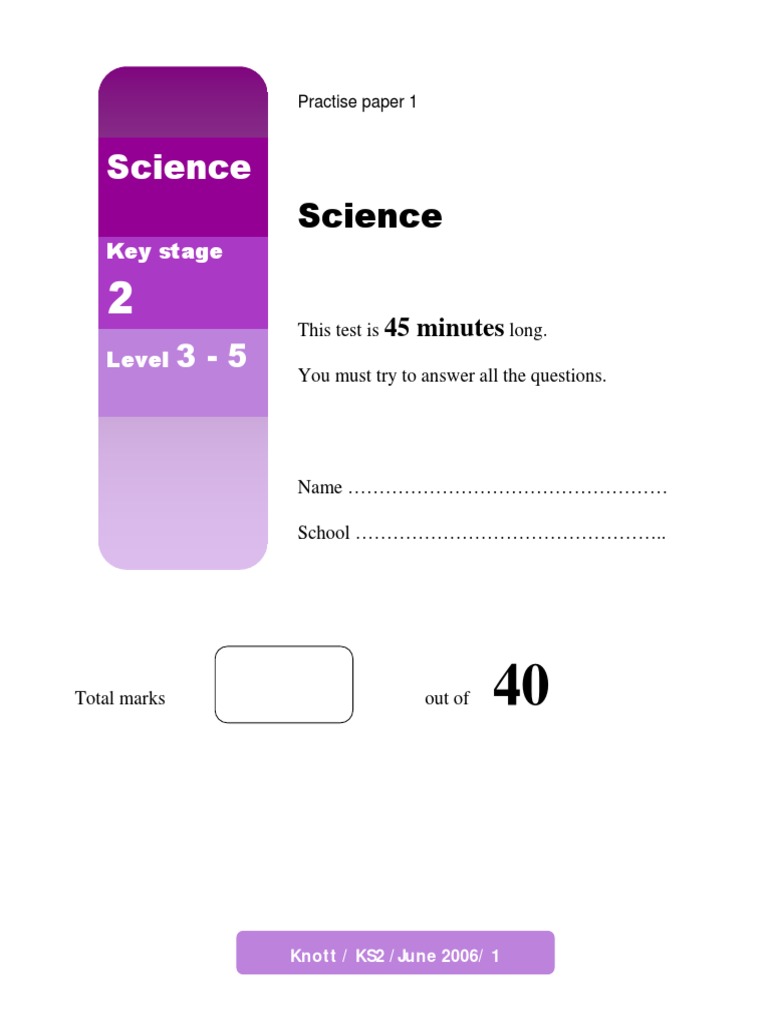 ks2 Test | PDF | Petal | Flowers