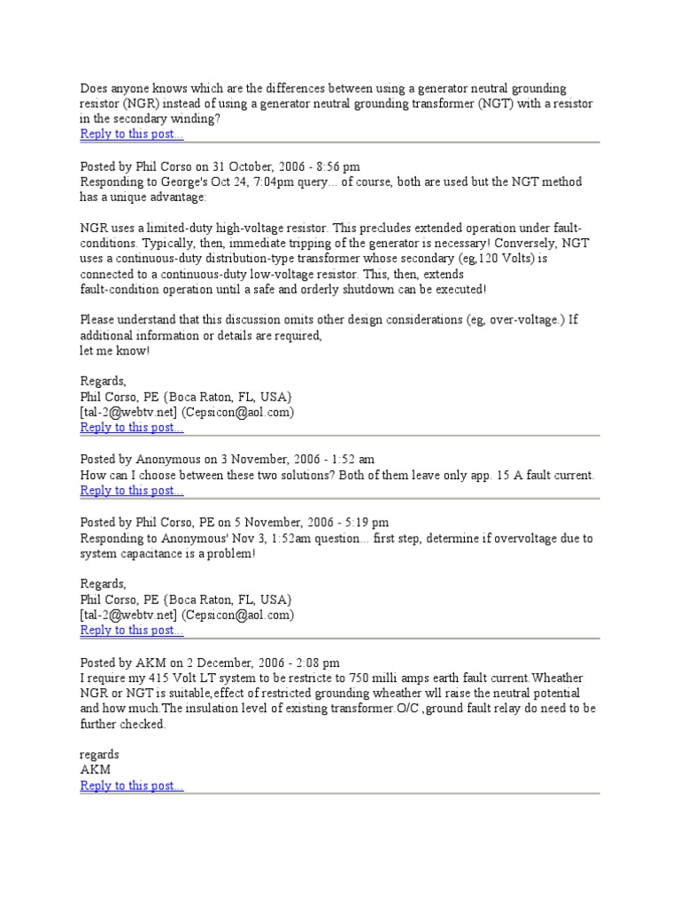 Does Anyone Knows Which Are The Differences Between Using A Generator ...