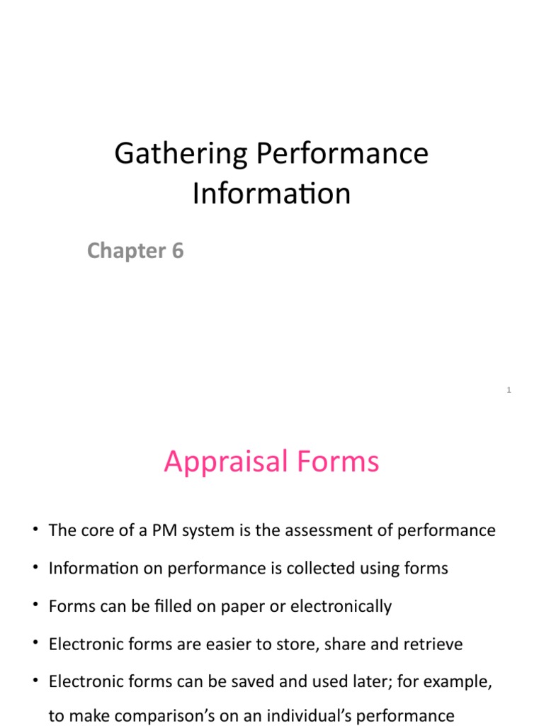 Gathering Performance Information | PDF | Performance Appraisal ...