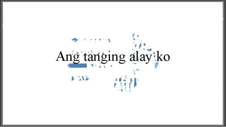 Ang Tanging Alay Ko | PDF