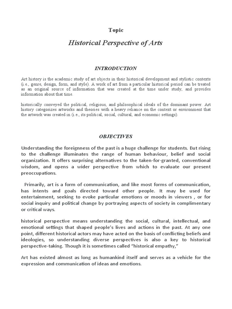 Historical Perspectives in Art History | PDF | Emotions | Communication