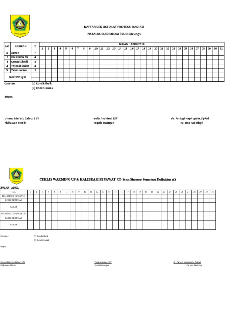 Ceklis Apd | PDF