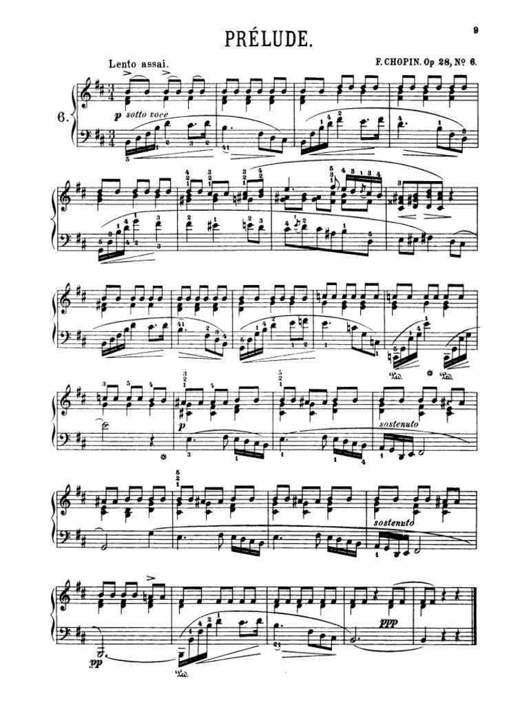 Chopin Prelude in B Minor (Schirmer) | PDF