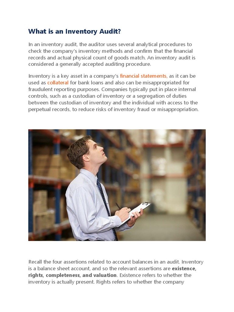 What Is An Inventory Audit | PDF | Inventory | Audit