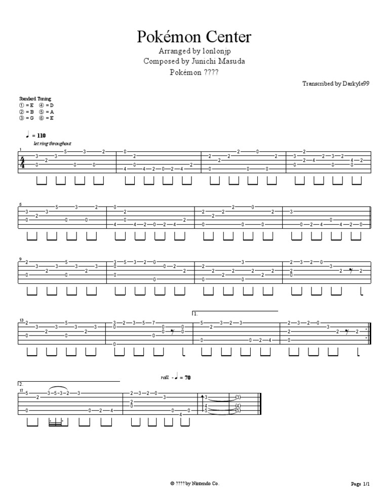 Pokemon Theme Guitar Chords
