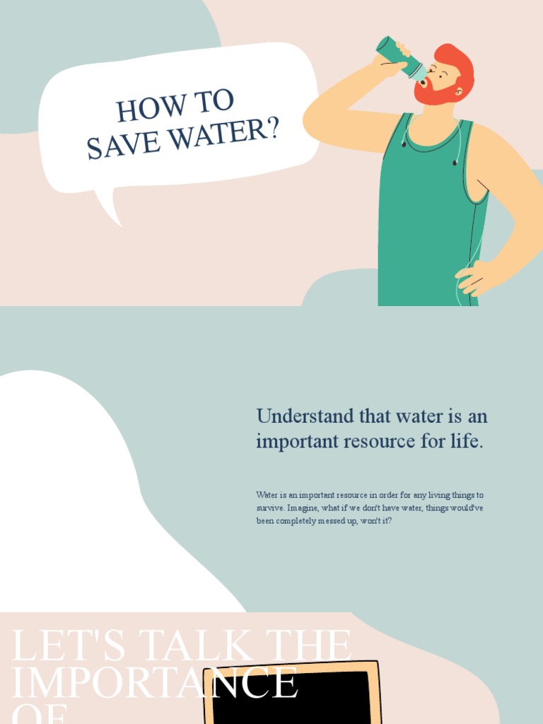 How To Save Water | PDF