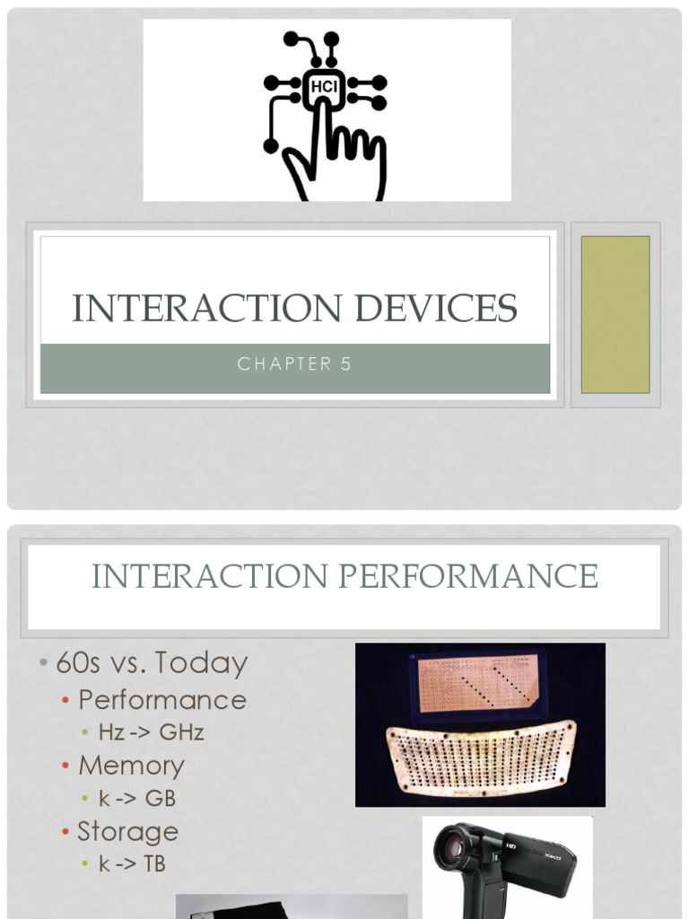 Chapter 5 Interaction Devices | PDF | Computer Keyboard | Input/Output