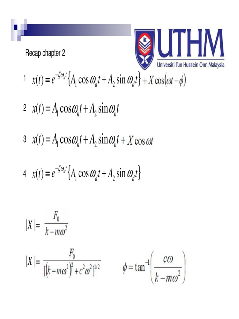 Lecture3 2dof | PDF | Normal Mode | Physics