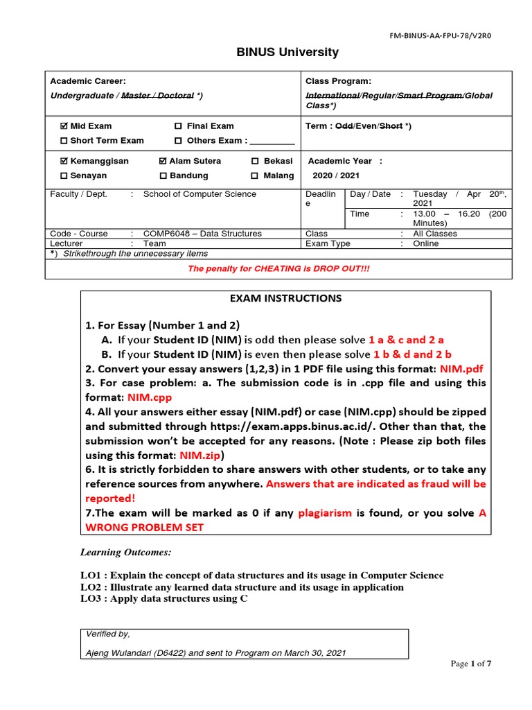 Data Structures Soal Pdf Algorithms And Data Structures Computer Programming