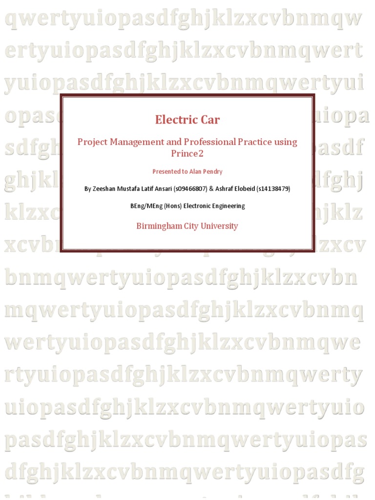 EV Project Management Guide | PDF | Electric Vehicle | Benchmarking