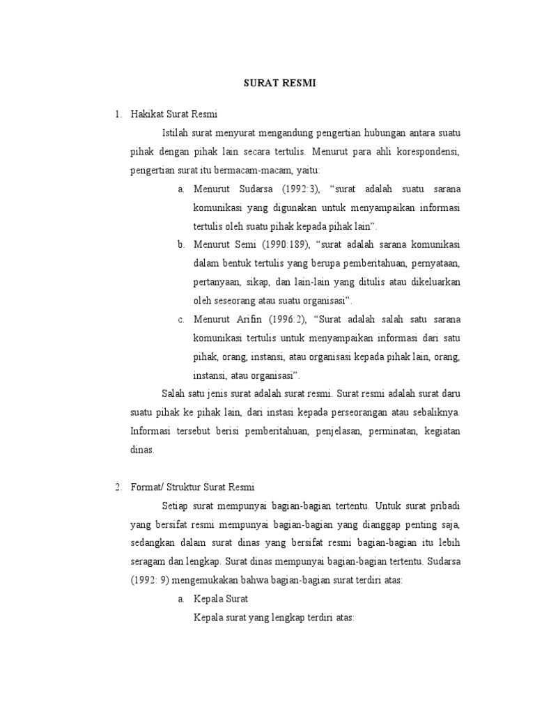 Struktur dan Fungsi Surat Resmi | PDF | Karier & Perkembangan