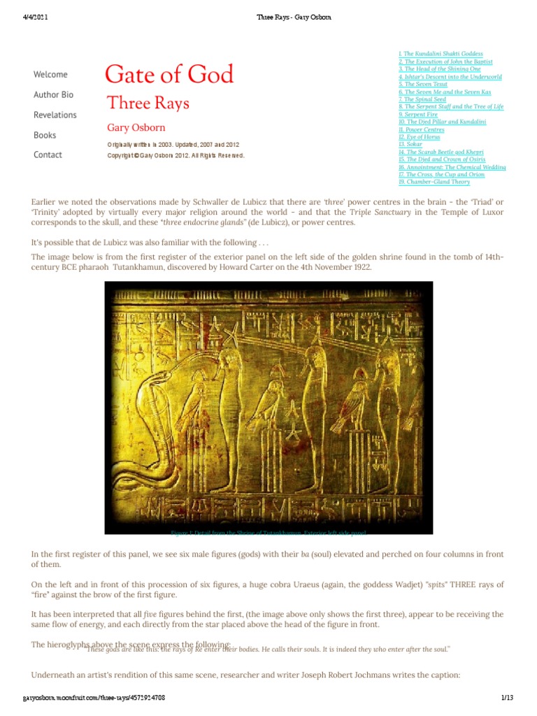 Three Rays - Gary Osborn | PDF | Chakra | Kundalini