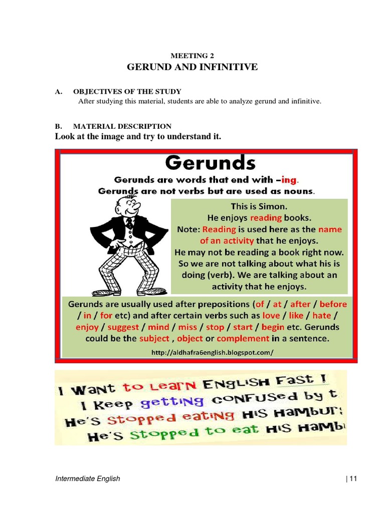 English 2-02-Structure Infinitive Gerund | PDF | Verb | Linguistic ...
