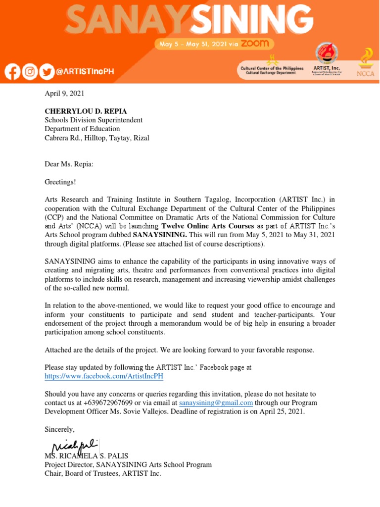 02 - DEPED Rizal Invitation | PDF | Social Media | Popular Culture ...