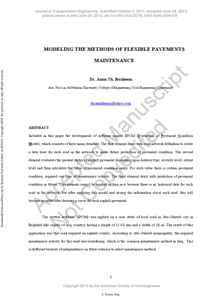 Modeling The Methods of Flexible Pavements | PDF | Road | Road Surface
