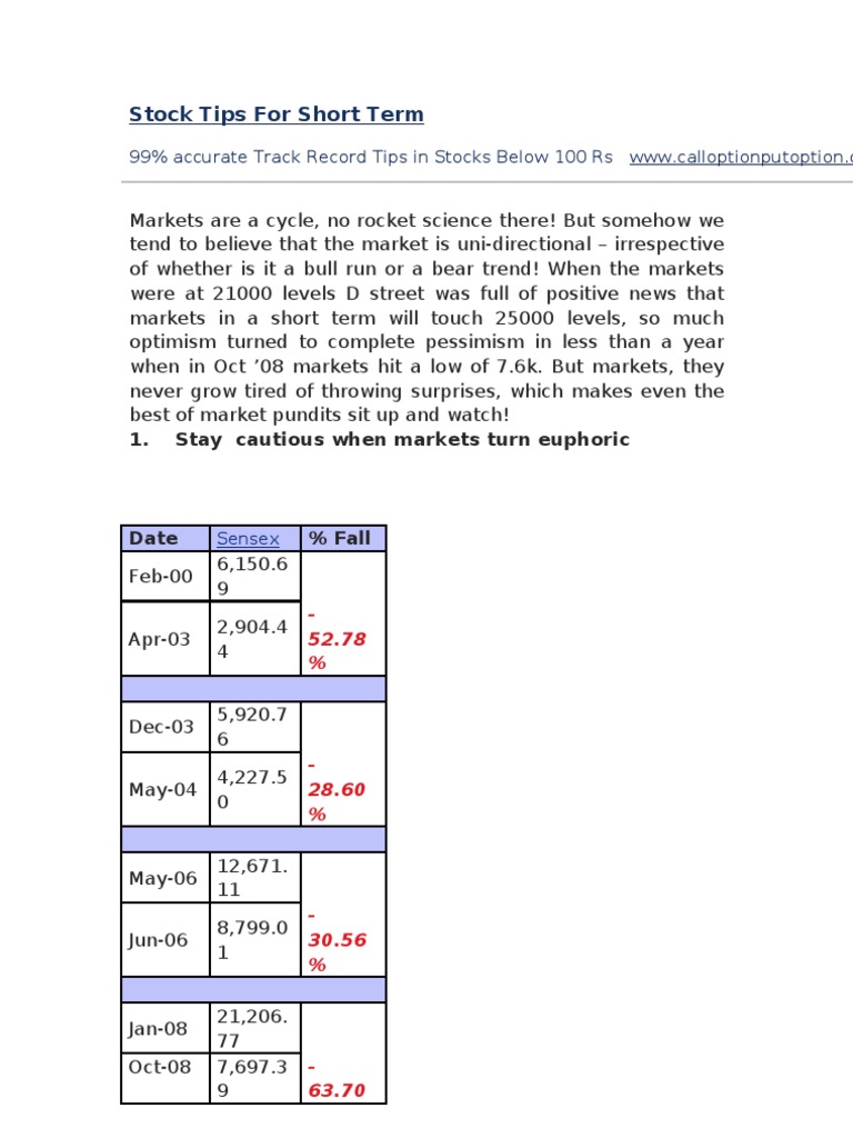 Cautious Stock Strategies for Investors | PDF | Asset Allocation ...