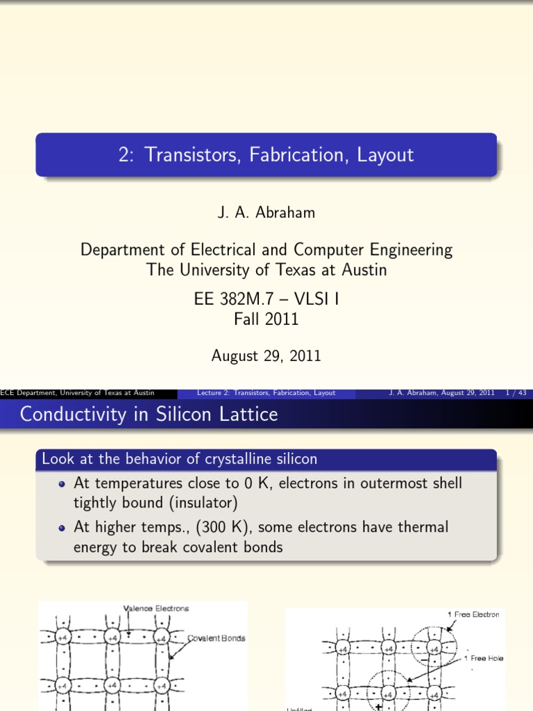 2: Transistors, Fabrication, Layout | PDF | Semiconductor Device ...