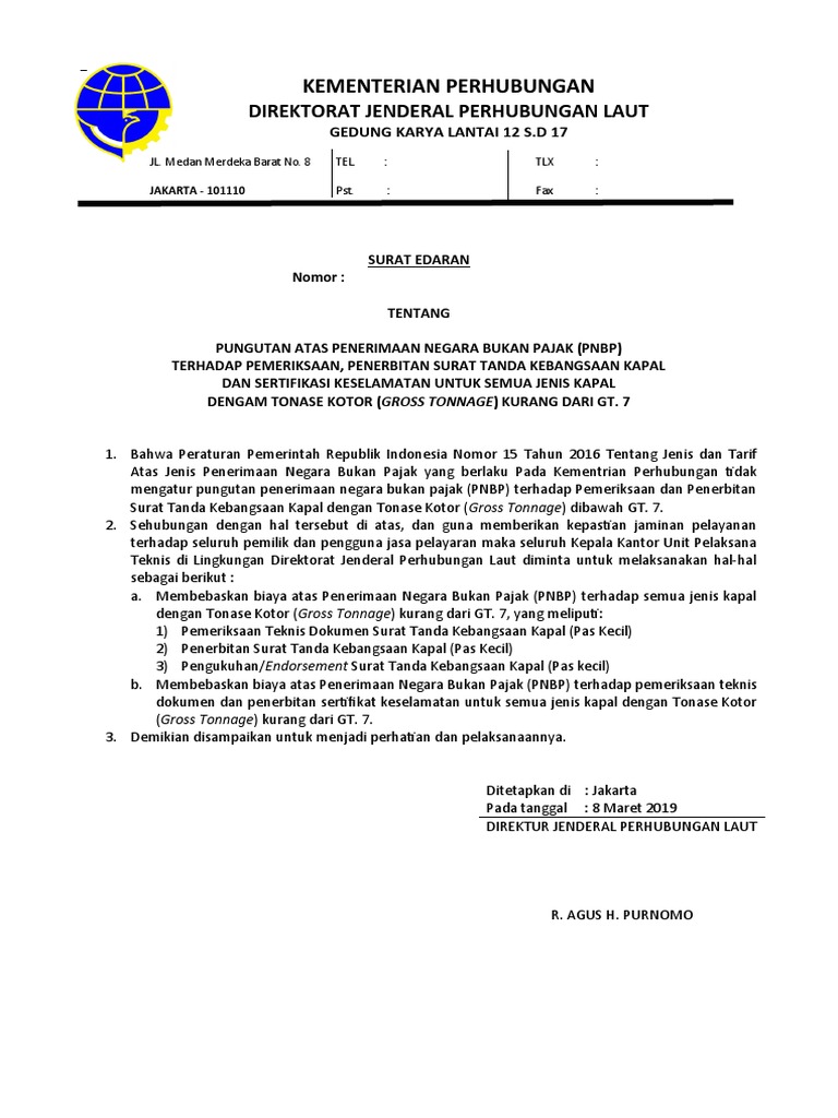 Surat PNBP | PDF | Pengelolaan Keuangan & Uang
