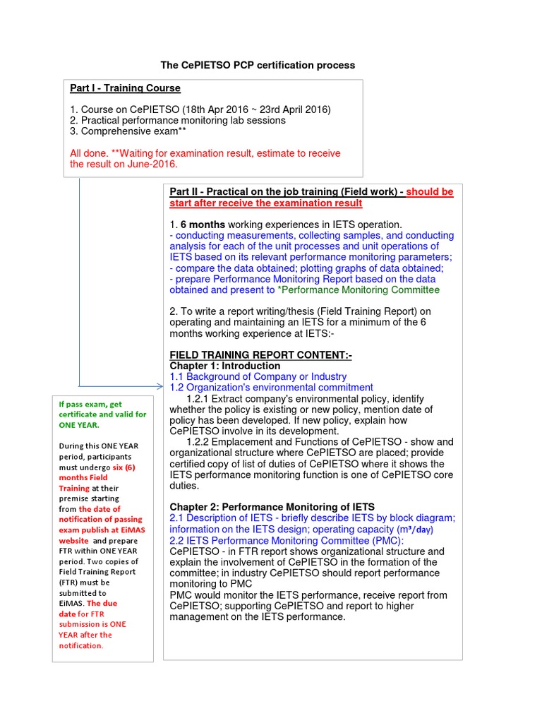 The CePIETSO PCP Certification Process P | PDF | Business | Science
