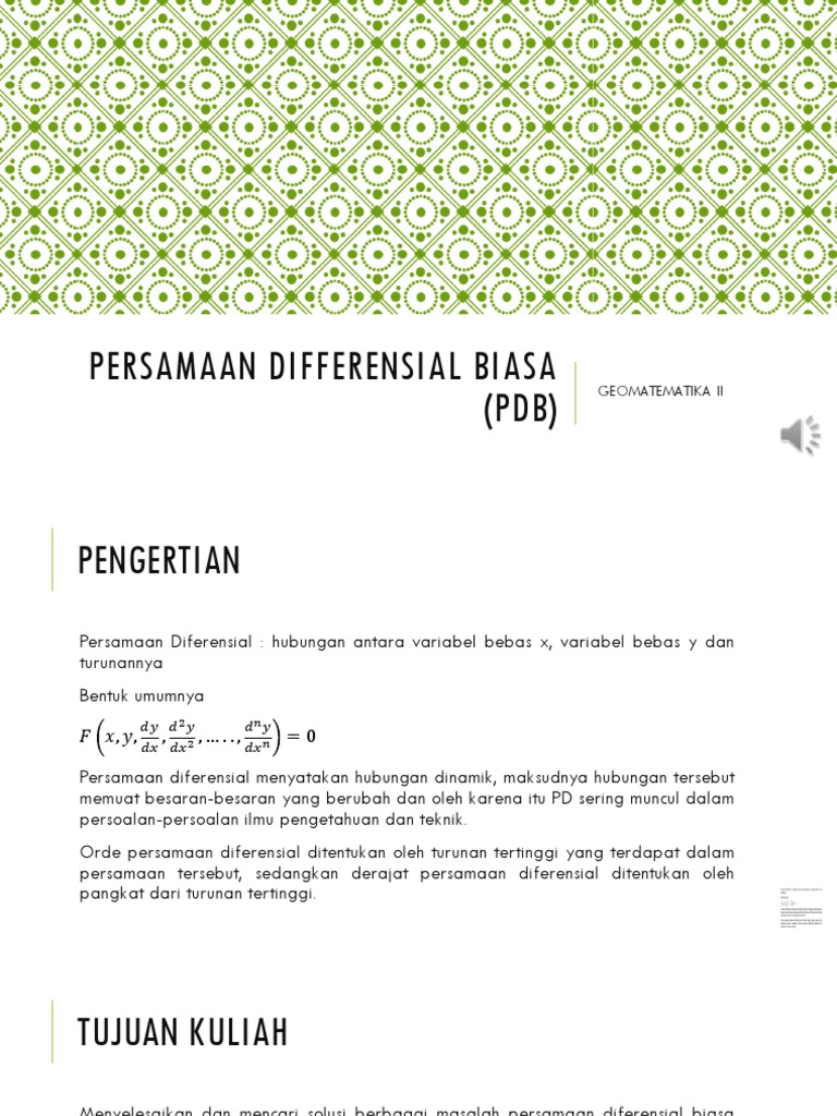 PDB ORDE 1 | PDF