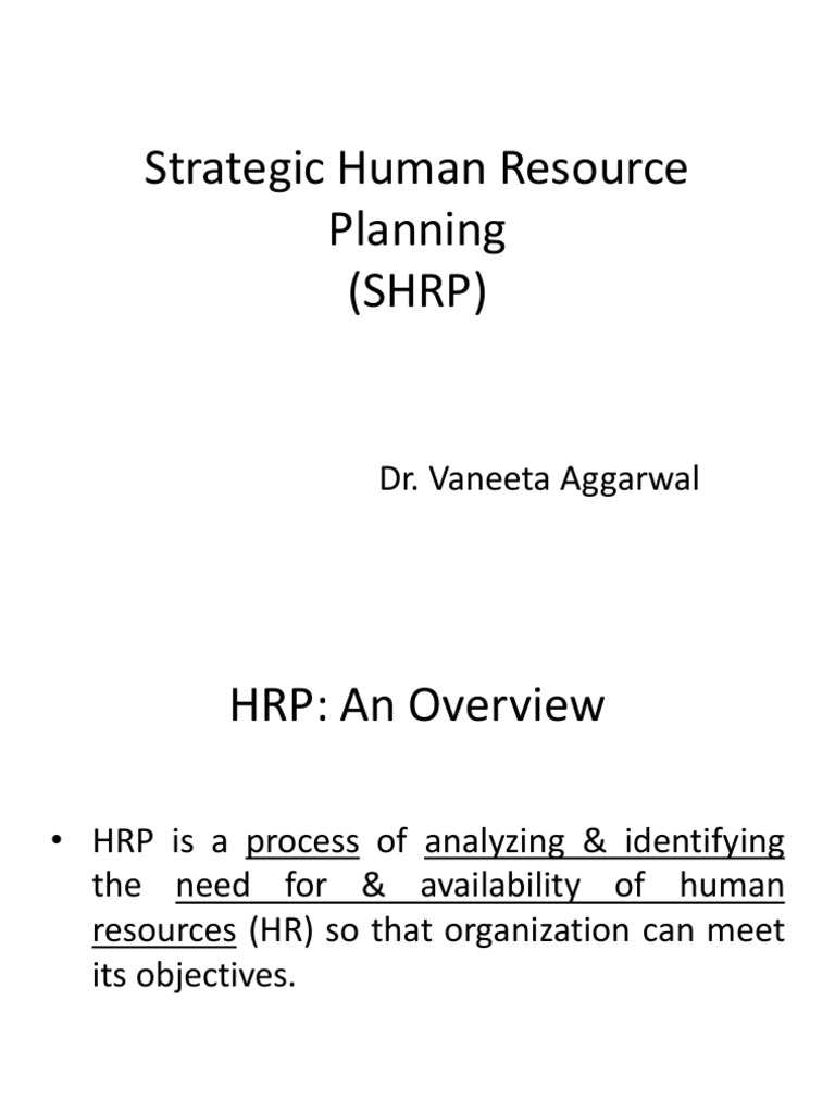 Understanding Strategic HR Planning | PDF | Forecasting | Human Resources