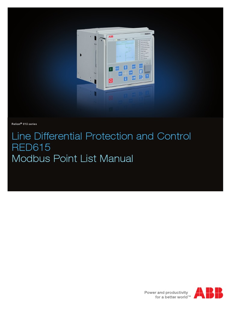 Line Differential Protection and Control RED615: Modbus Point List ...