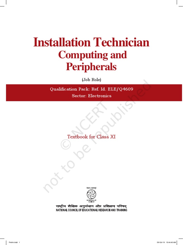 Installation Technician: Computing and Peripherals | PDF | Personal Computers | Vocational Education