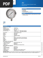 Baumer Pressure Gauges | PDF | Pressure Measurement | Physical Quantities